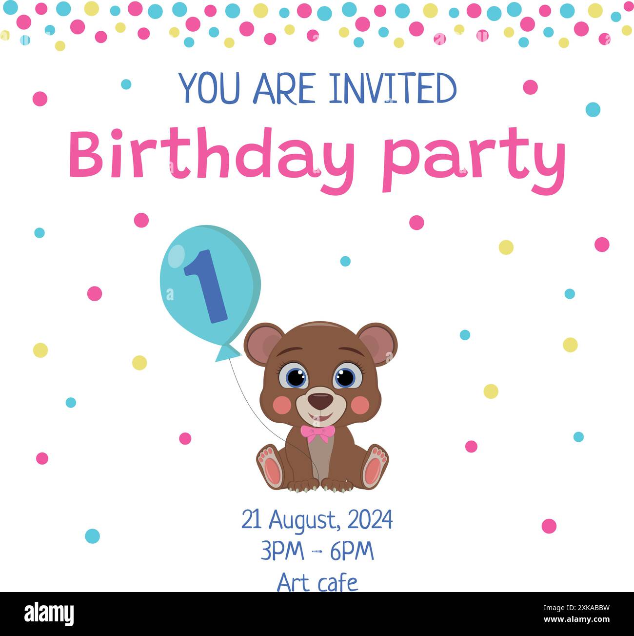 1st birthday baby Stock Vector Images - Alamy