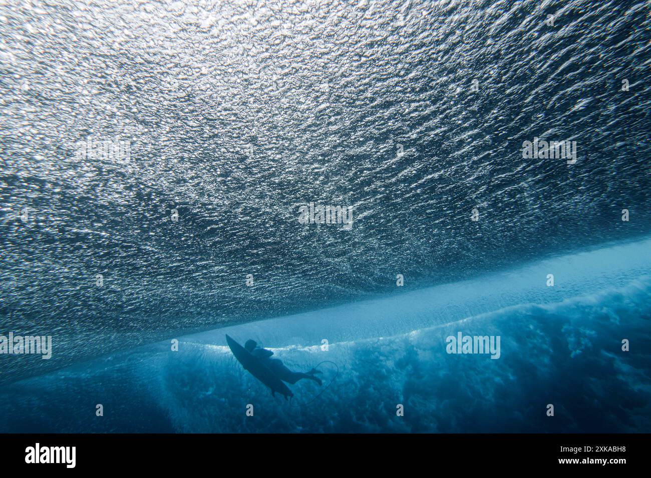 An identified surfer takes part in a surfing training session in ...