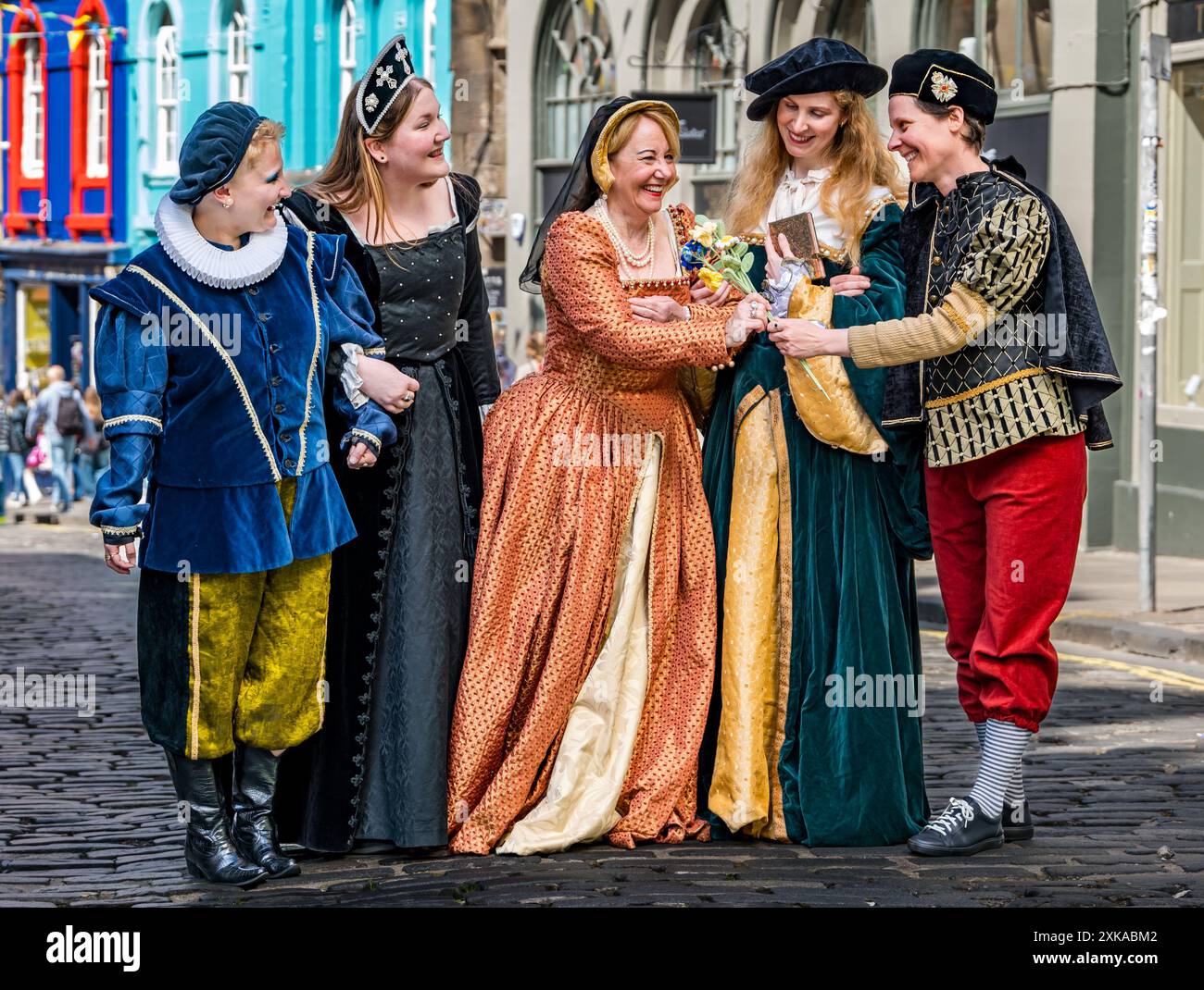 Staff members in period costume walking on Victoria Street to launch ...