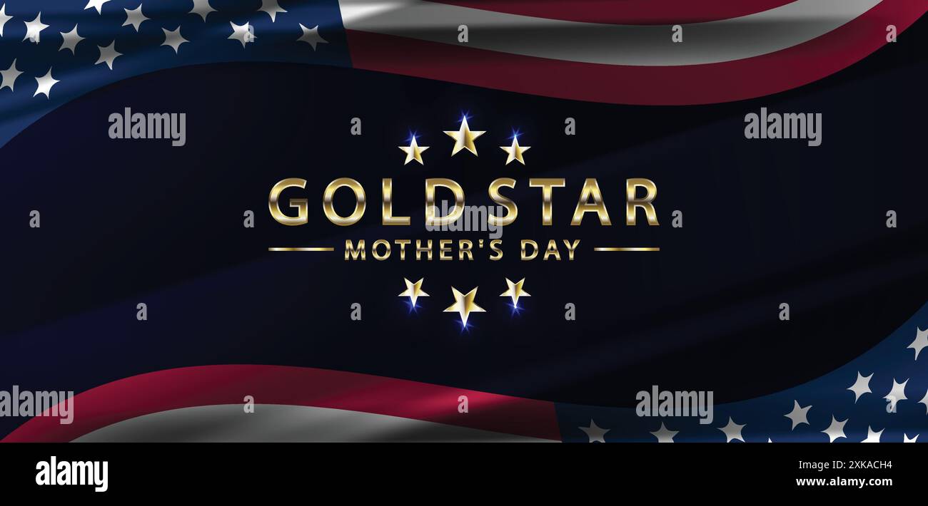 Remembering Our Heroes Celebrating Gold Star Mothers Day Stock Vector ...