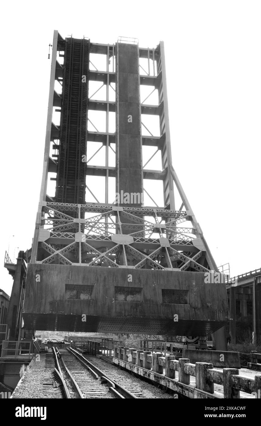 Historic drawbridge at the entrance overpass to Myrtle Beach, South ...