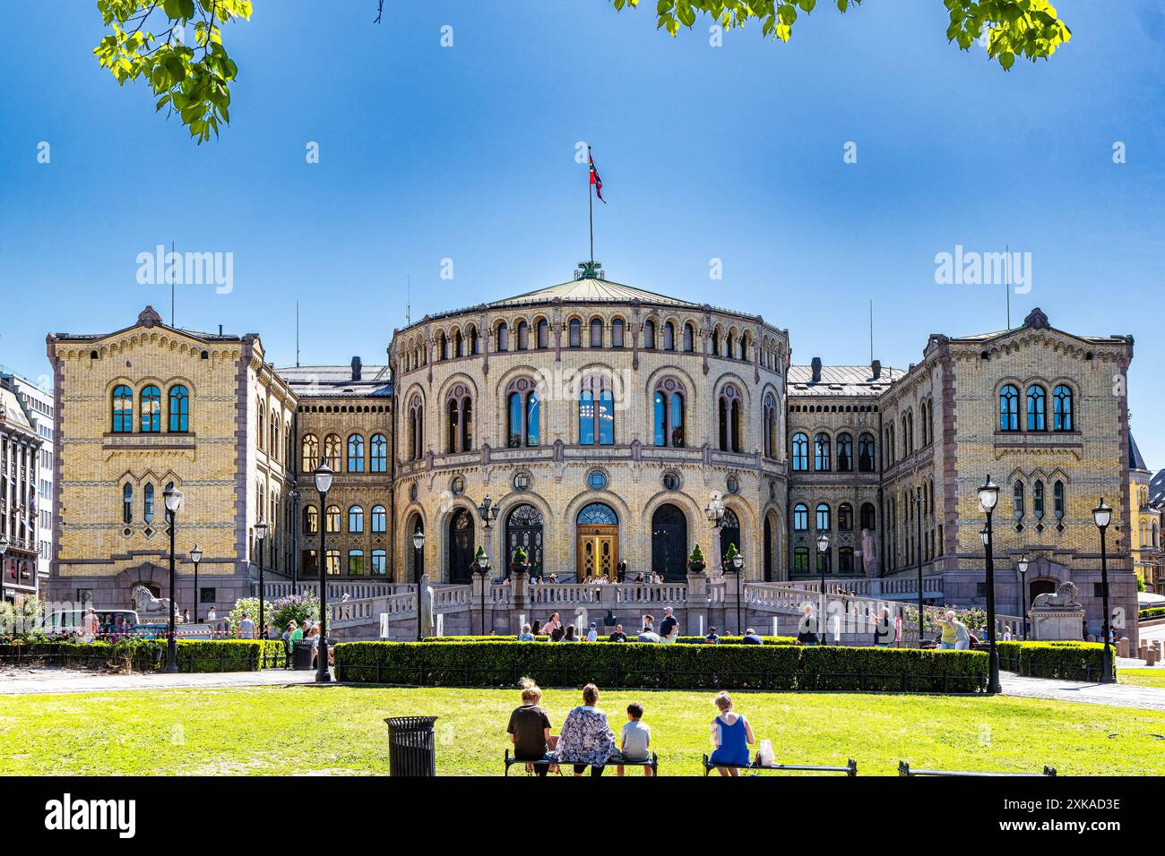 Parliament building in Oslo City center, Norway Stock Photo - Alamy