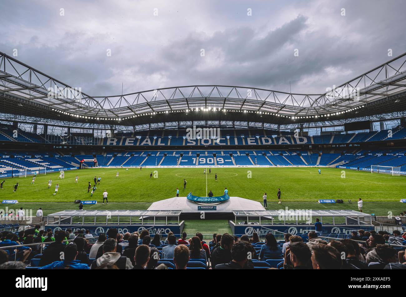 Reale Arena soccer field, where Real Sociedad de Futbol plays, in San ...