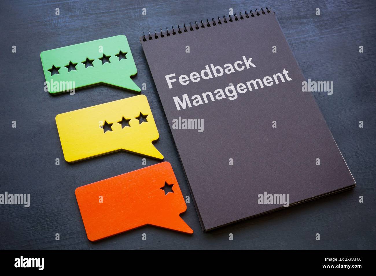 Document about feedback management and rate plates Stock Photo - Alamy