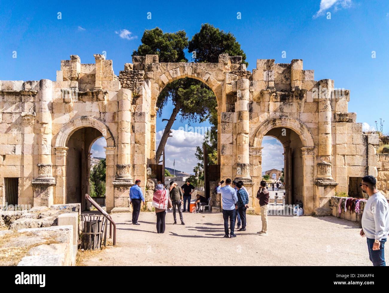 South Gate, Jerash (Gerasa) Roman city, Jordan Stock Photo - Alamy
