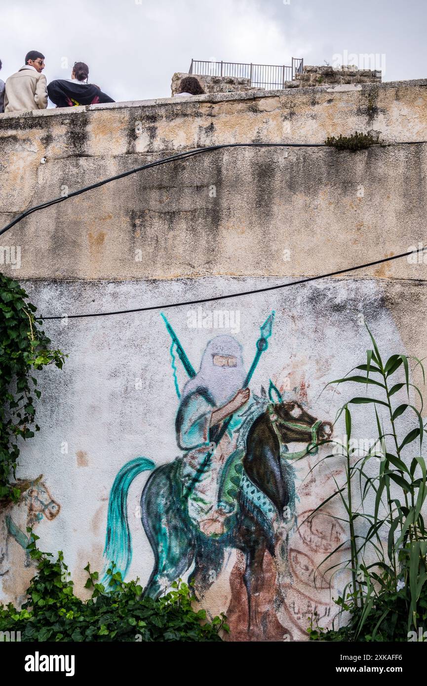 Ajloun castle, 12th. century CE Ayyubid Muslim, Jordan Stock Photo - Alamy