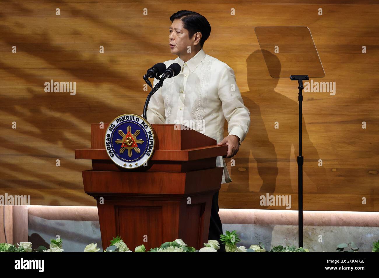 Philippine President Ferdinand Marcos Jr. delivers his third State of ...