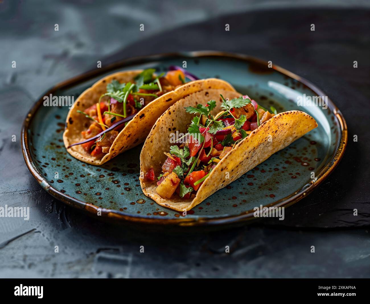 Taco salad ceramic bowl hi-res stock photography and images - Alamy