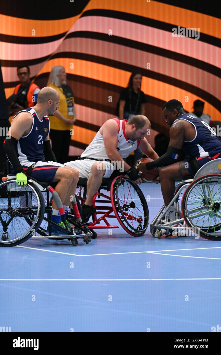 Invictus Games 2023 Wheelchair Basket Ball Team Georgia vs France Stock ...