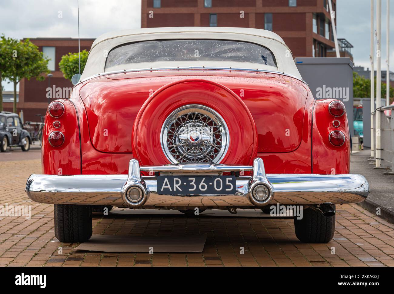 Lelystad, The Netherlands, 16.06.2024, Rear view of the classic car ...