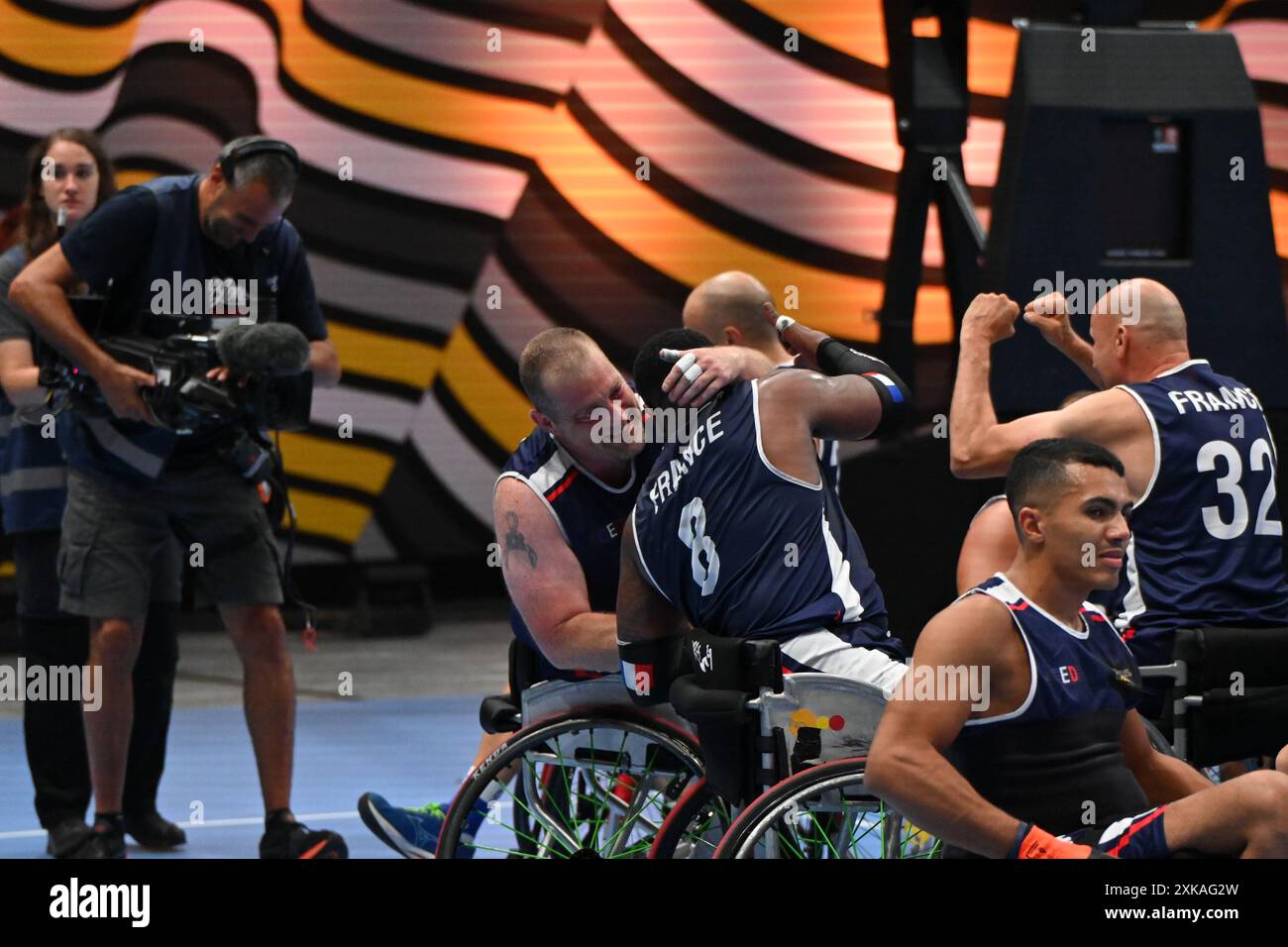 Invictus Games 2023 Wheelchair Basket Ball Team Georgia vs France Stock ...