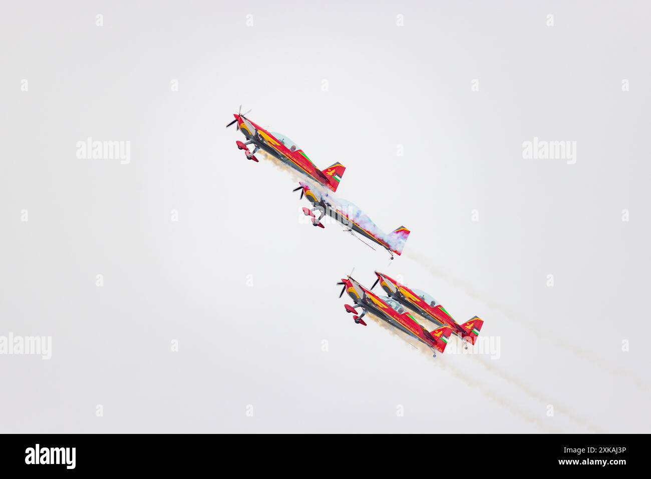 Fairford, UK. 21 JUL, 2024. Jordanian Falcons perform as thousands ...