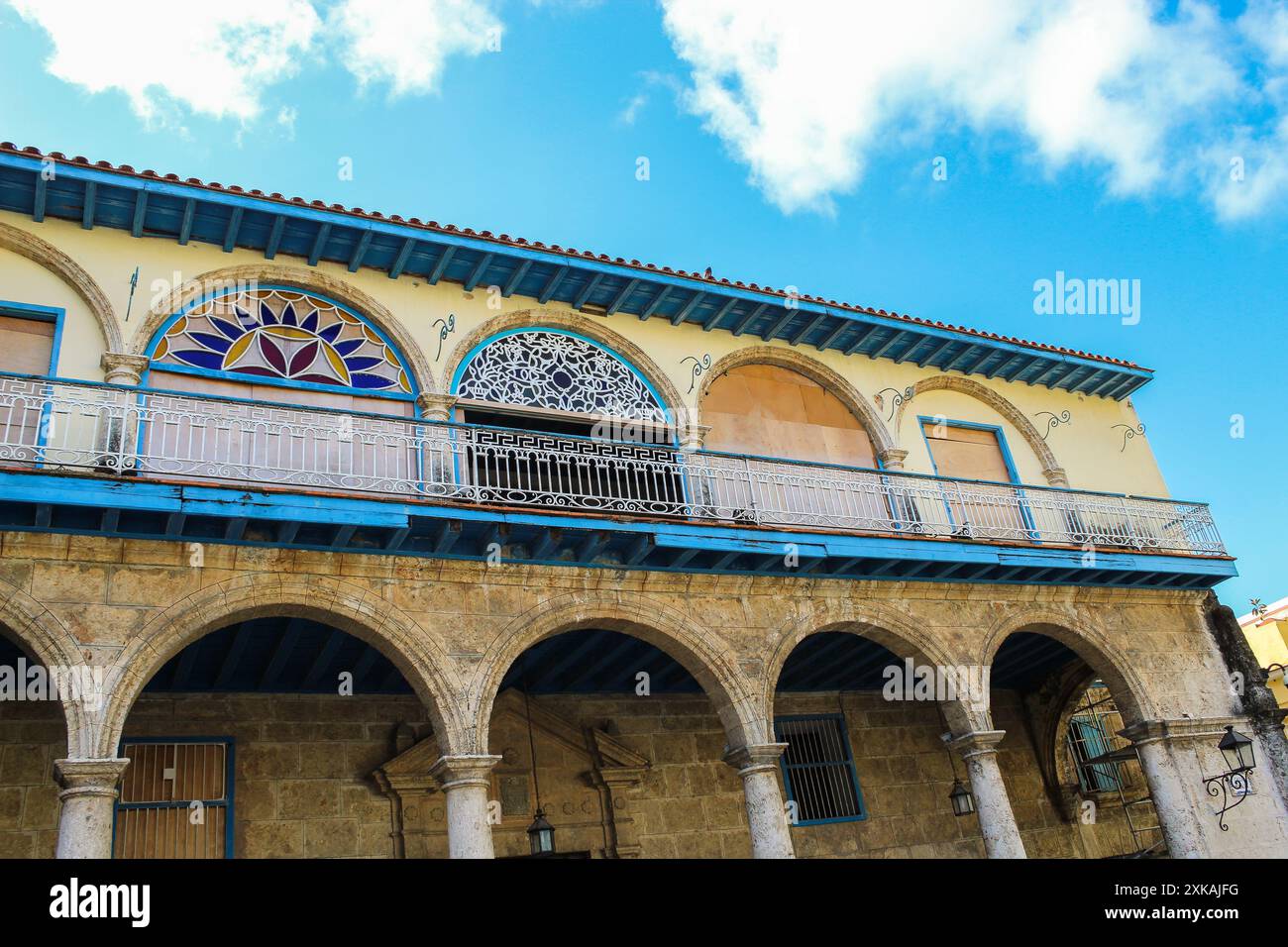 Cuban Architecture: Beautiful Old Spanish Colonial Style Building in ...