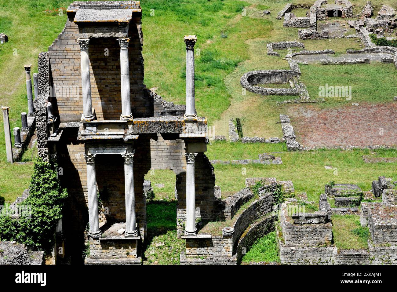 Roman Theatre amphitheater and Etruscan Acropolis of Volterra in ...