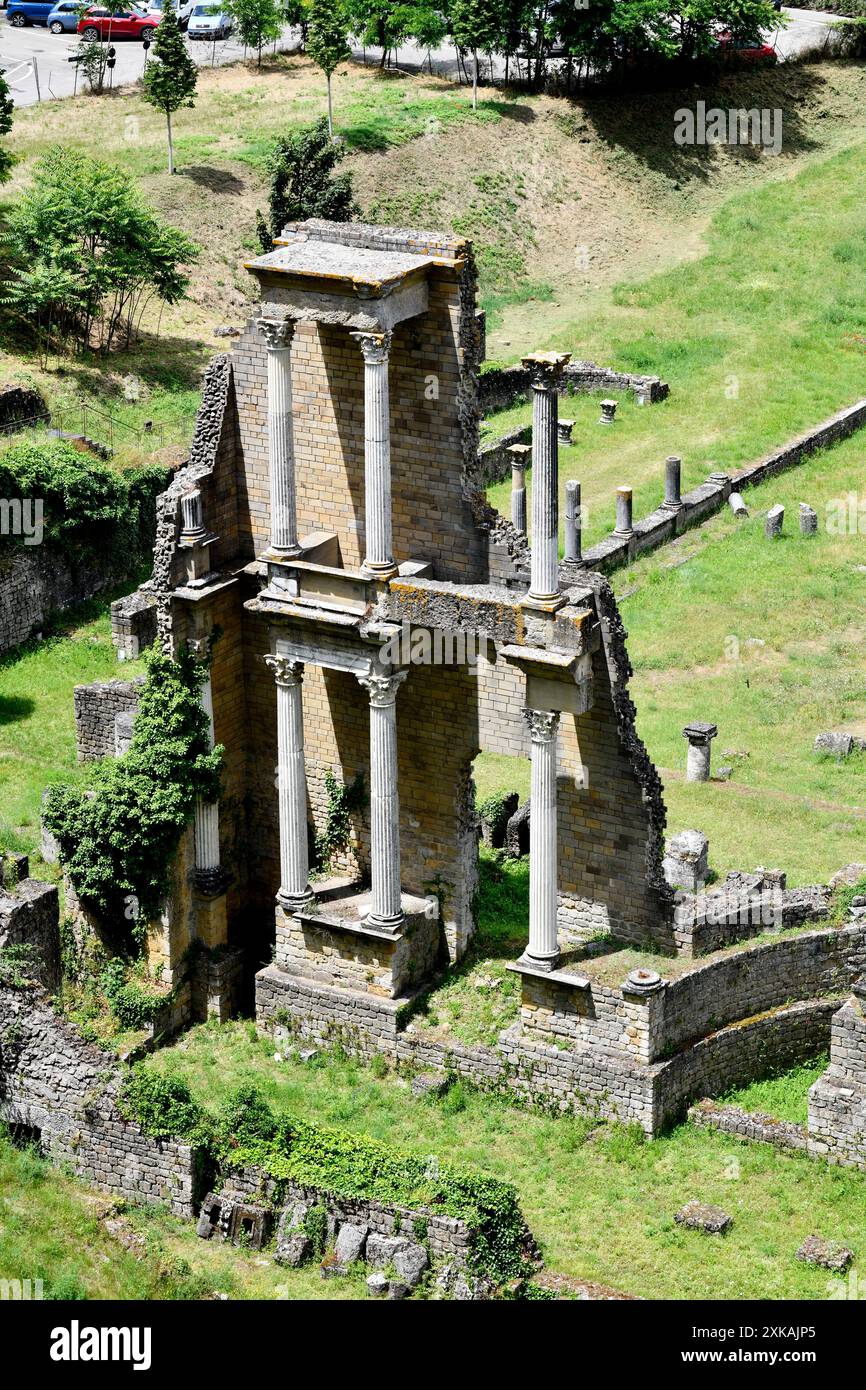Roman Theatre amphitheater and Etruscan Acropolis of Volterra in ...
