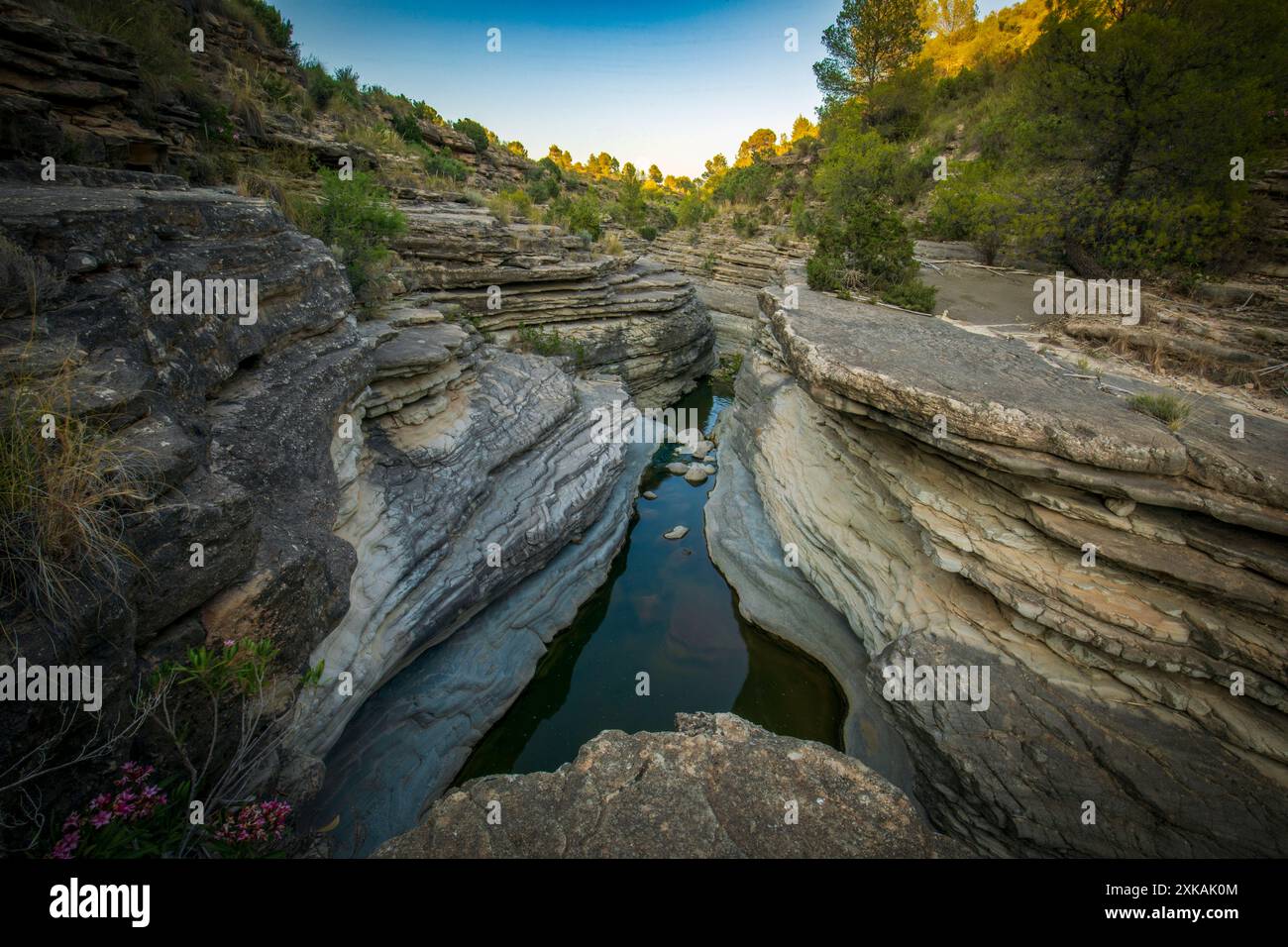 Natural area of the Bolvonegro Strait in Moratalla, Region of Murcia ...