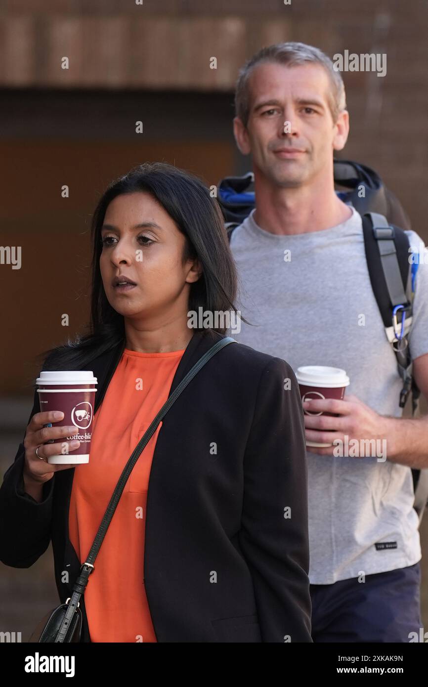 Shiza Harper and her husband Sean Harper outside Chelmsford Crown Court ...