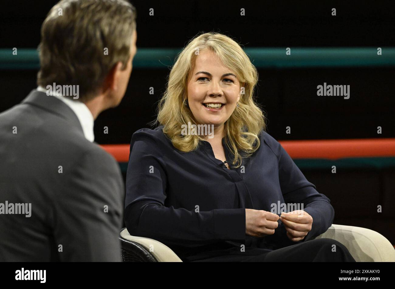 Markus Lanz mit Linda Teuteberg 07/24 her Markus Lanz und Linda ...