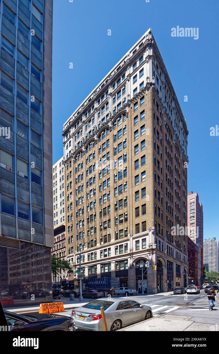 NYC Chinatown: 80 Lafayette Street, L-shaped commercial building ...