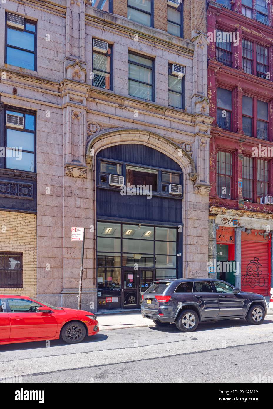 NYC Chinatown: 80 Lafayette Street, L-shaped commercial building ...