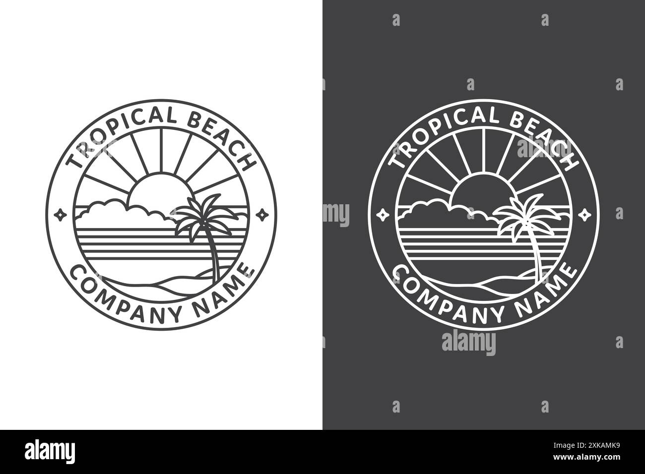 Summer theme background trees Stock Vector Images - Alamy