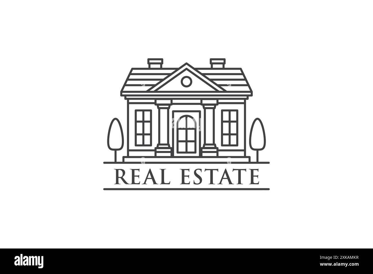 House renovation company line Stock Vector Images - Alamy