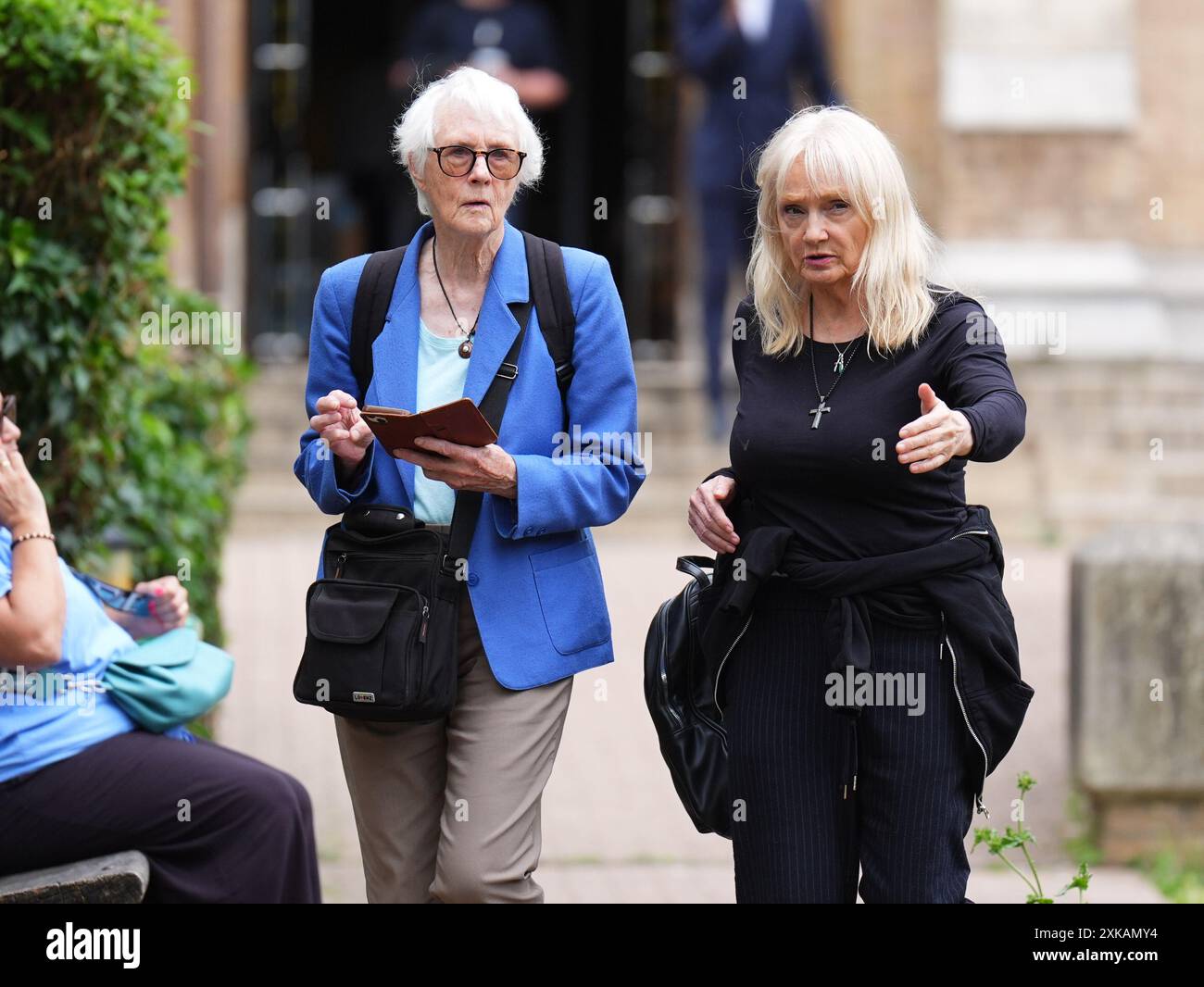 Judith Bruce leaving Wood Green Crown Court, London where her and ...