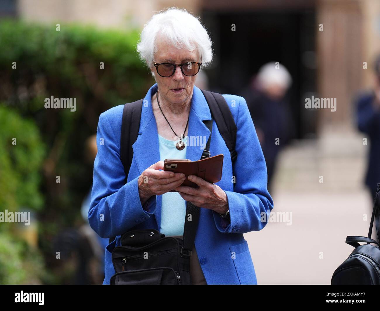 Judith Bruce leaving Wood Green Crown Court, London where her and ...