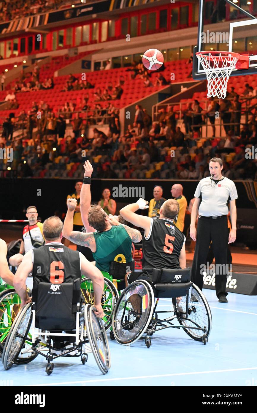 Invictus Games 2023 Wheelchair Basket Ball Team Germany vs Australia ...