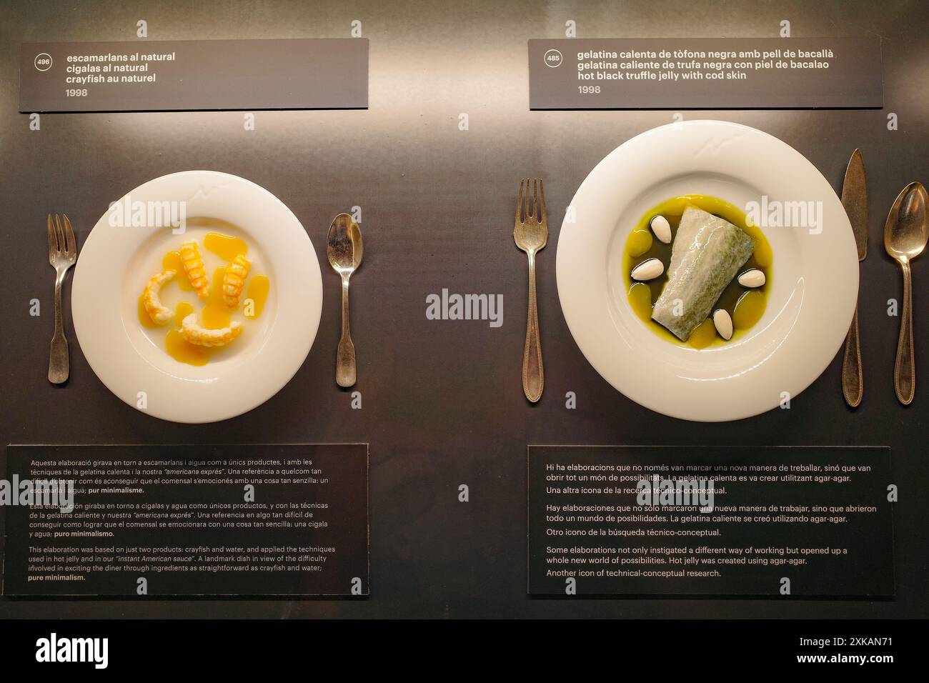 Roses, Spain - 20 July, 2024: Culinary exhibition at the El Bulli 1846 ...