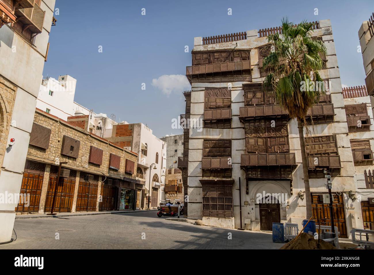 The market streets at Al-Balad (historic Jeddah), a popular touristic ...