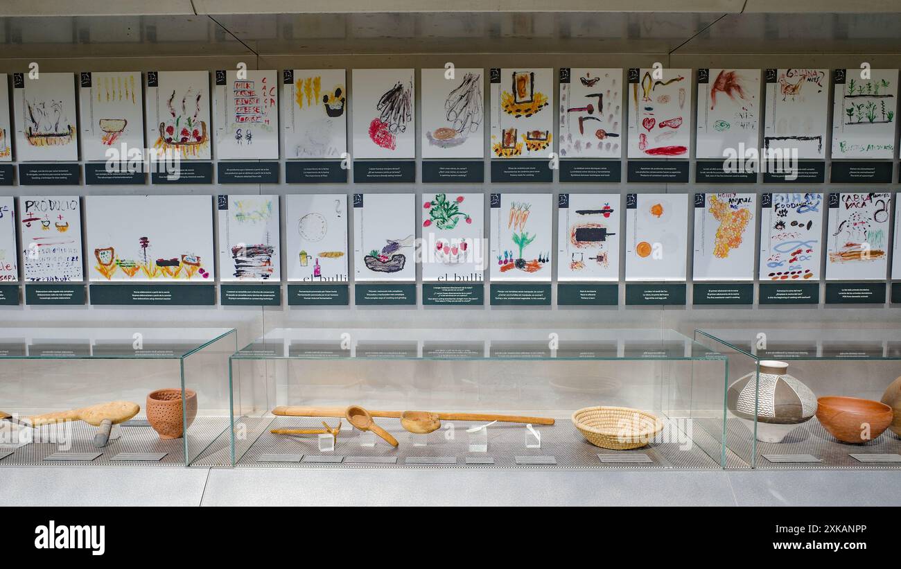 Roses, Spain - 20 July, 2024: Creative culinary exhibits at the El ...