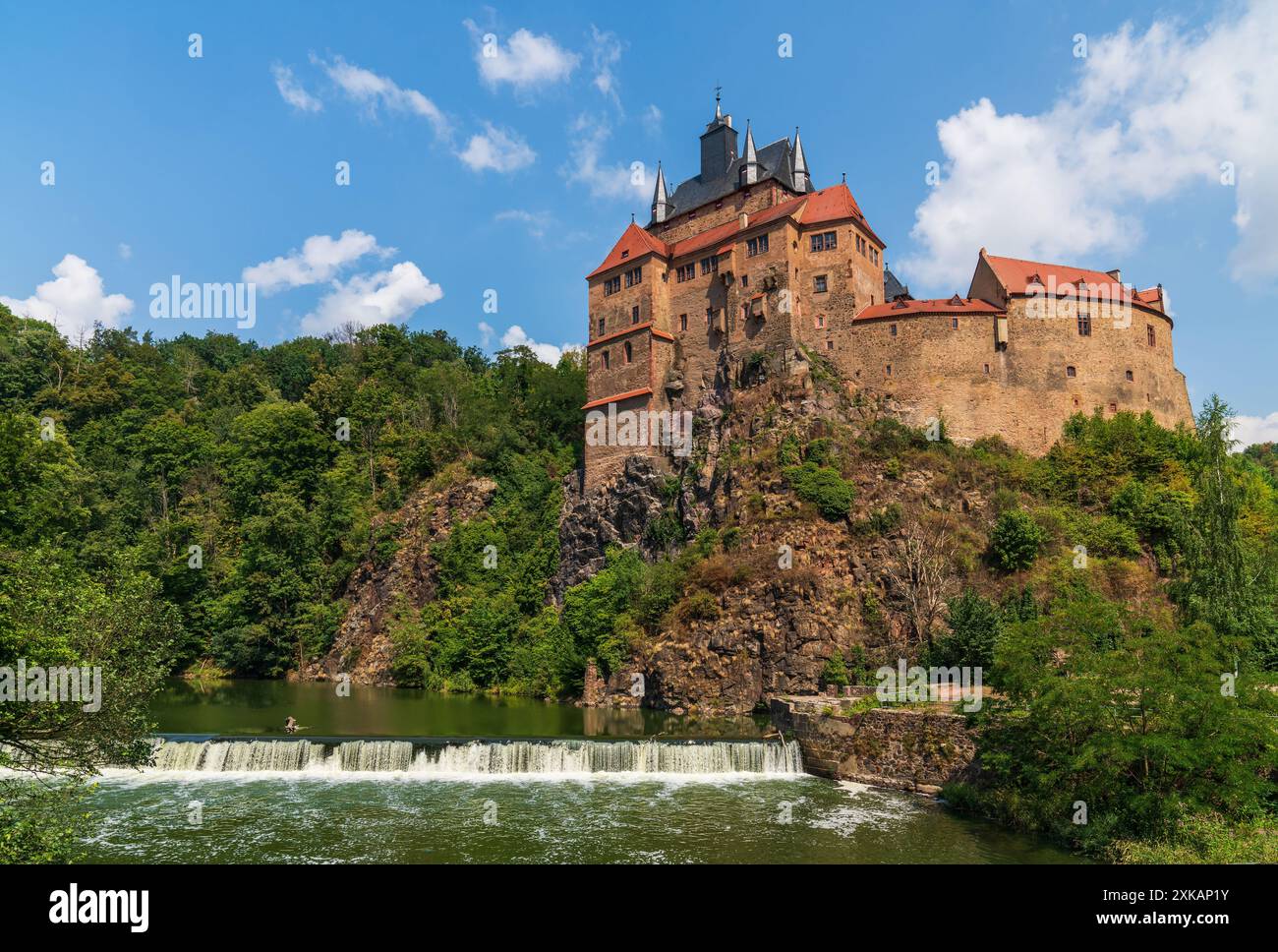Medieval castle Kriebstein, Germany, Saxony Stock Photo - Alamy