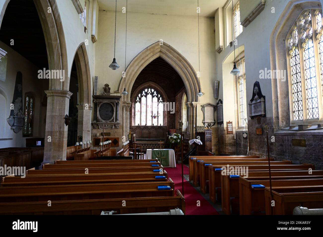 Blockley, interior of St Peter's and Saint Paul's church, used in the ...
