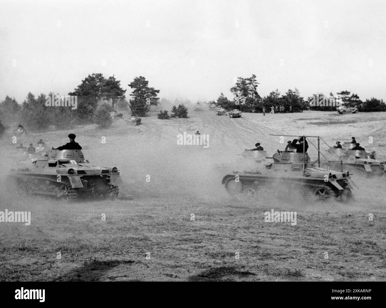 Panzer I presumably on a maneuver at a military training area in ...