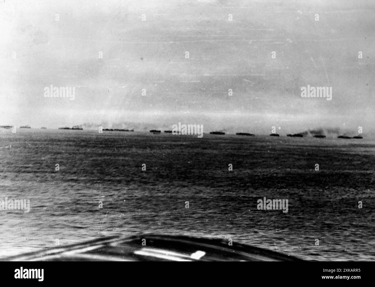 Photographed from second aircraft Black and White Stock Photos & Images ...