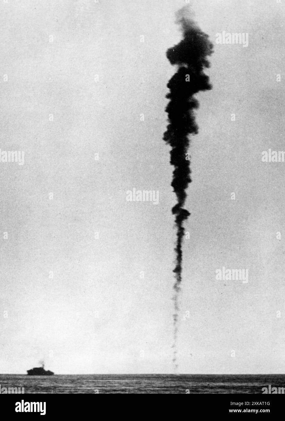 An attacking Allied aircraft was shot down by the security ships of a ...