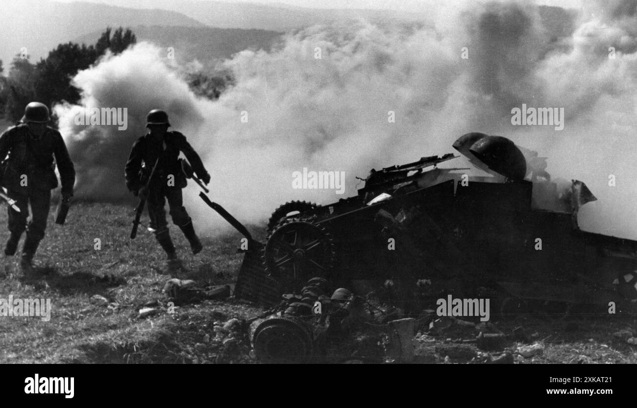 German soldiers fighting in Poland. [automated translation] Stock Photo ...