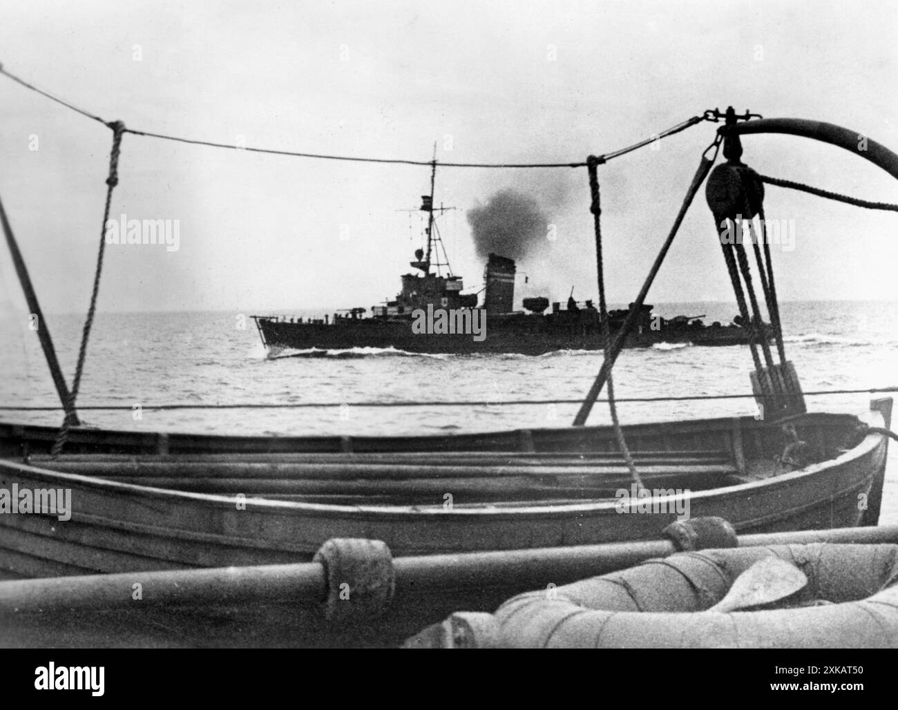A German minesweeper sets off on a mission. Photo: Walther [automated ...