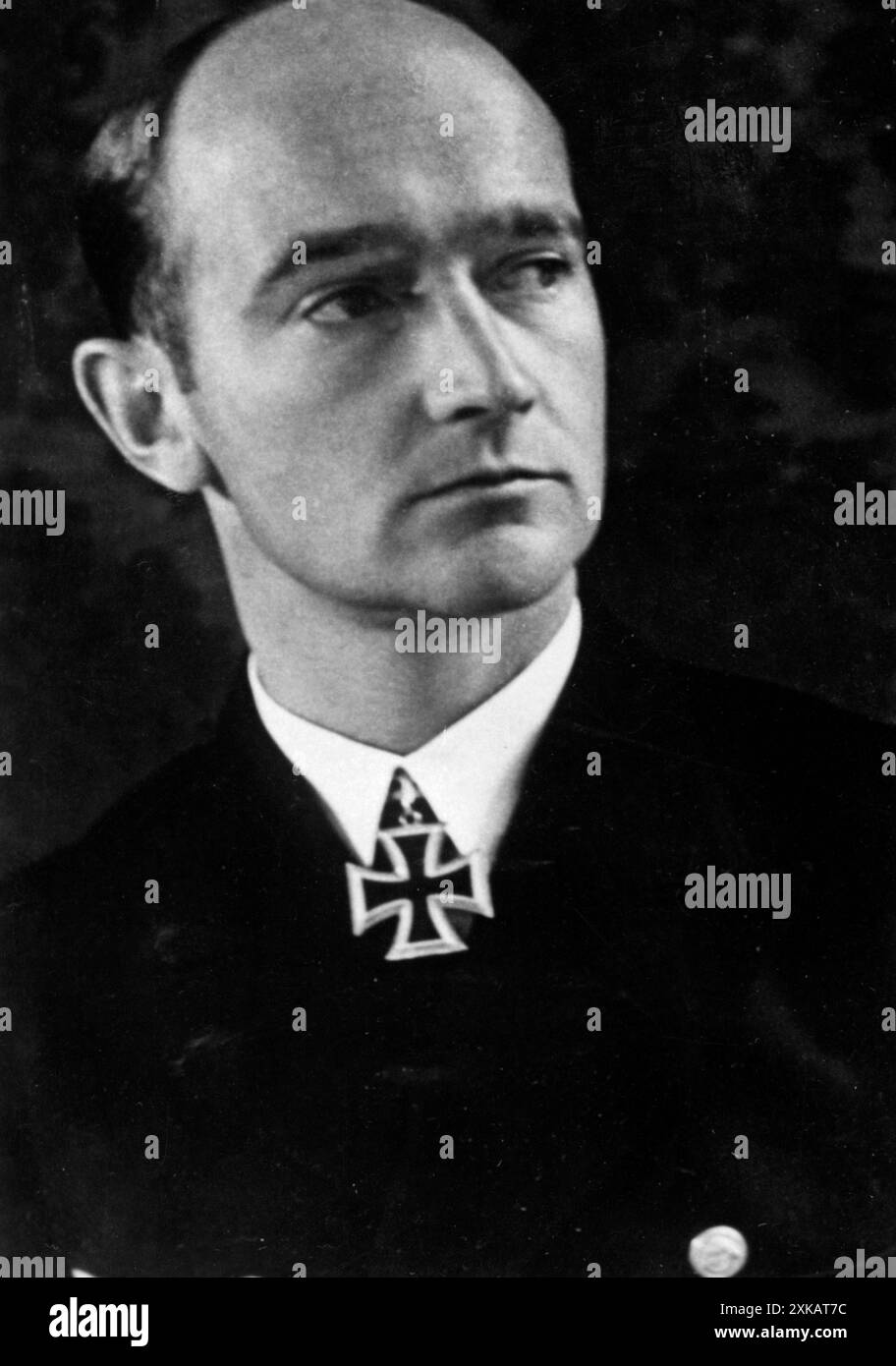 Klaus Feldt, German officer and commander of a speedboat, after being ...