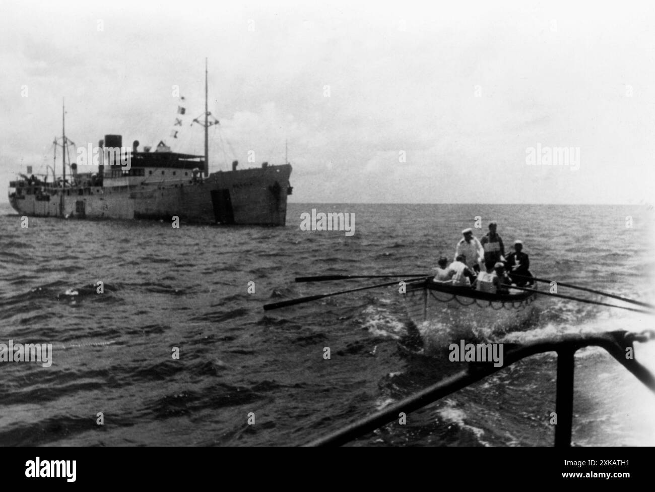 A German submarine has stopped a cargo ship from a neutral country. One ...