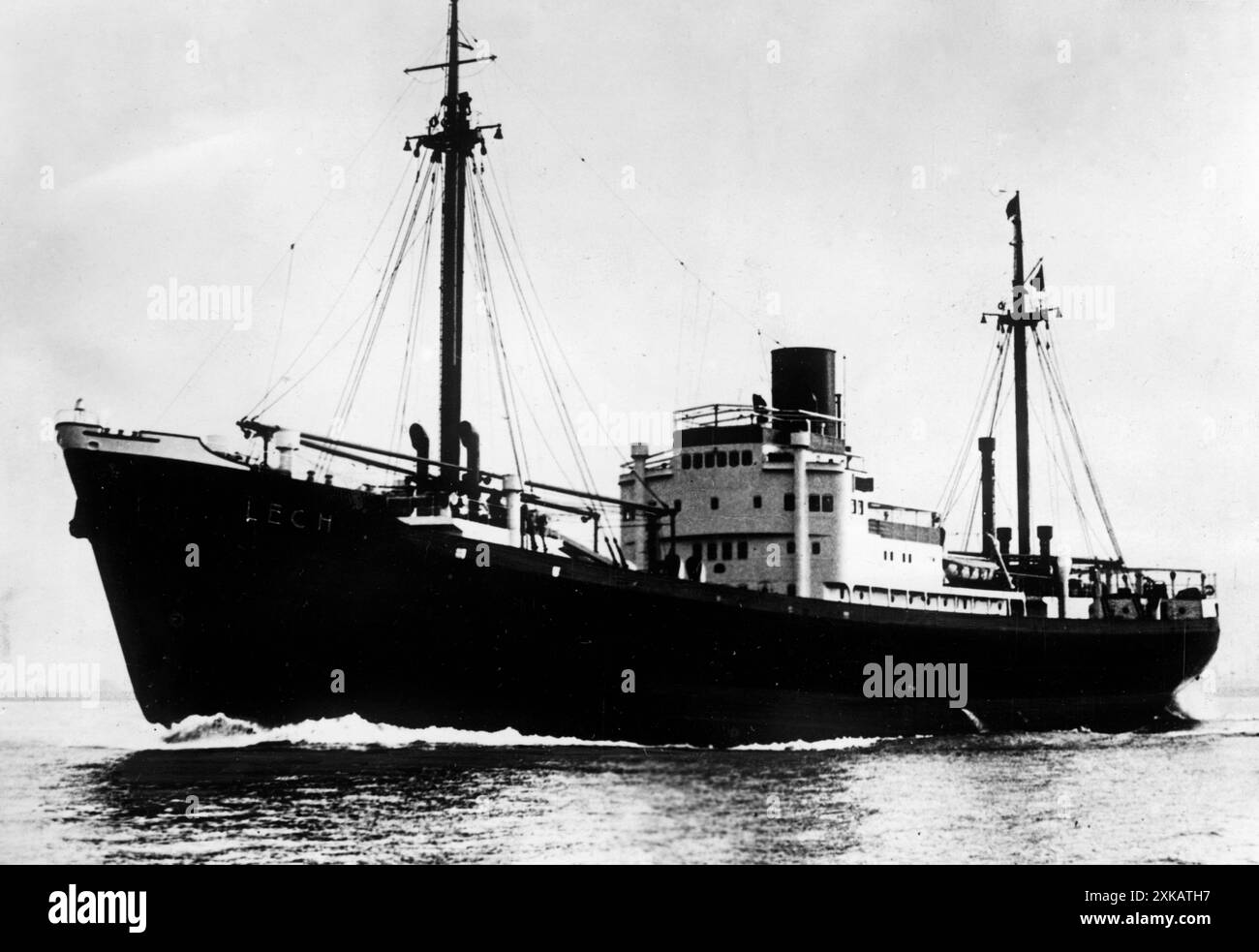 The German freighter Lech entered the port of Rio de Janeiro ...