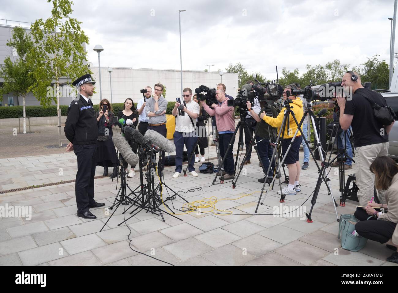 Superintendent Alan Travis, Wakefield District Police, makes a ...