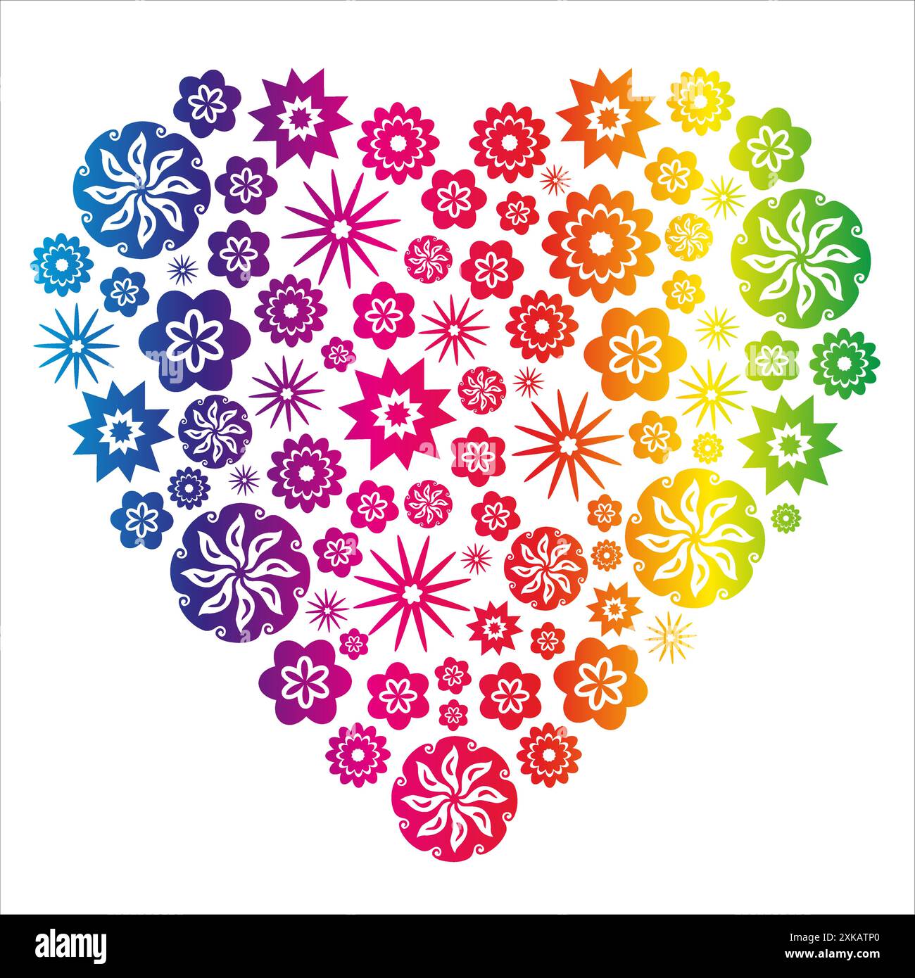 Stars flower Stock Vector Images - Alamy