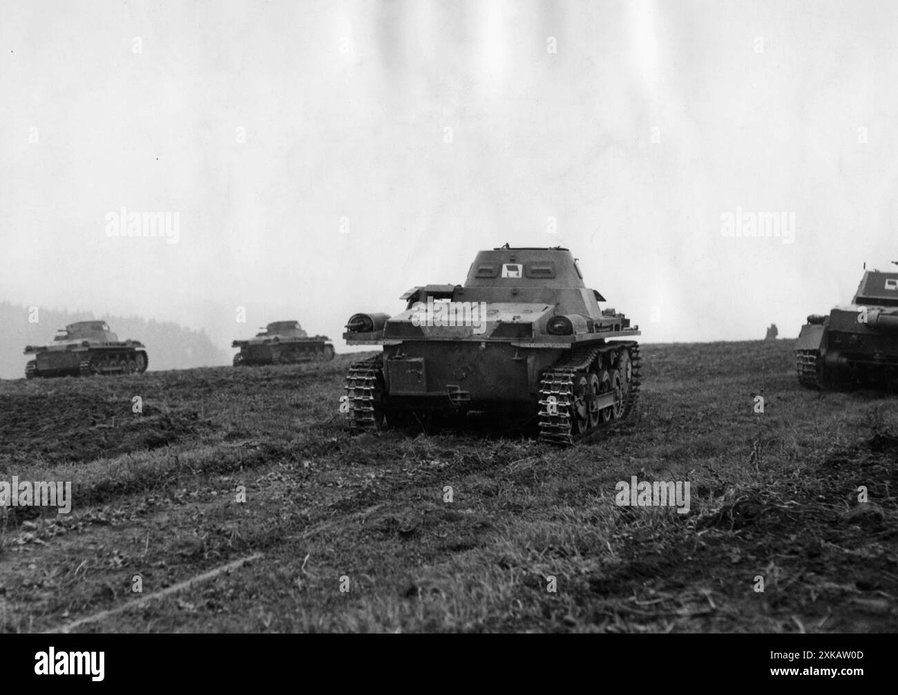 Panzer I presumably on a maneuver at a military training area in ...