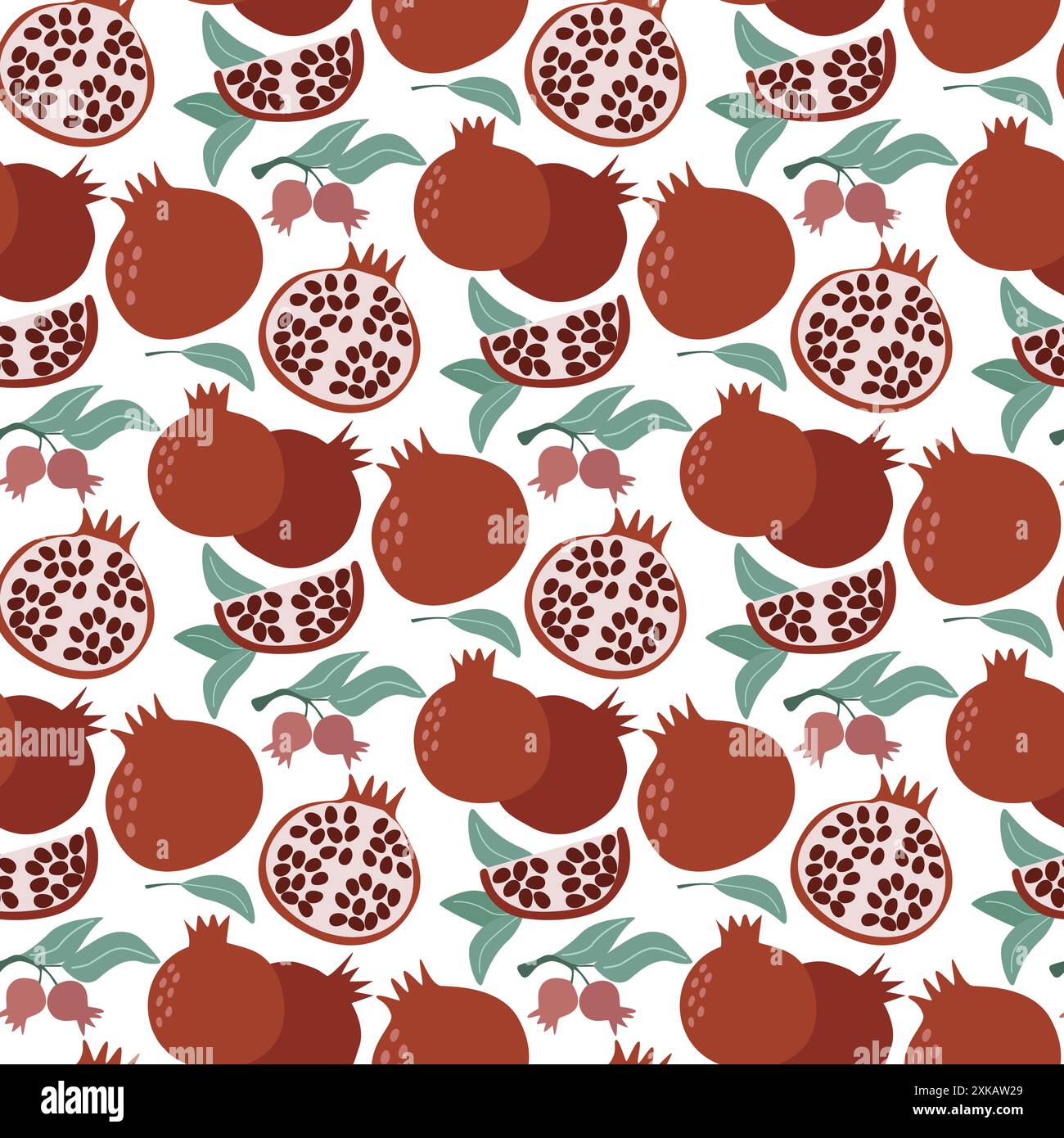 Ripe pomegranate fruit on Stock Vector Images - Alamy