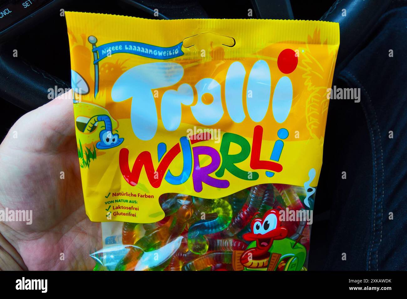 Trolli Wurrli, Gummischlangen. Fruchtgummi der Trolli GmbH, Fürth ...