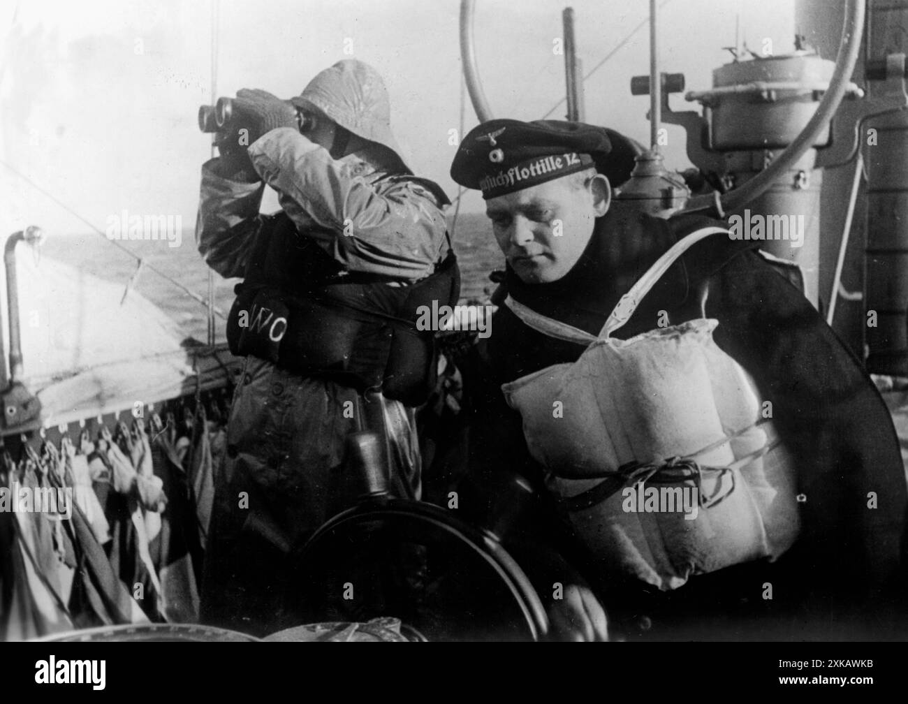 Helmsman on a minesweeper of the 12th Minesweeper Flotilla. Photo ...