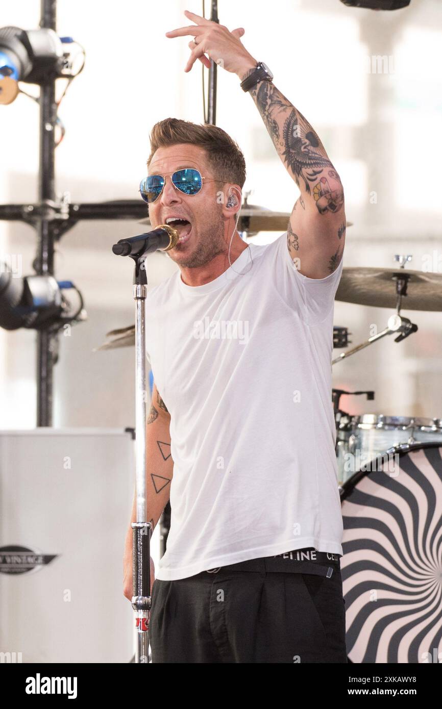 Ryan Tedder, OneRepublic on stage for NBC Today Show Concert Series ...