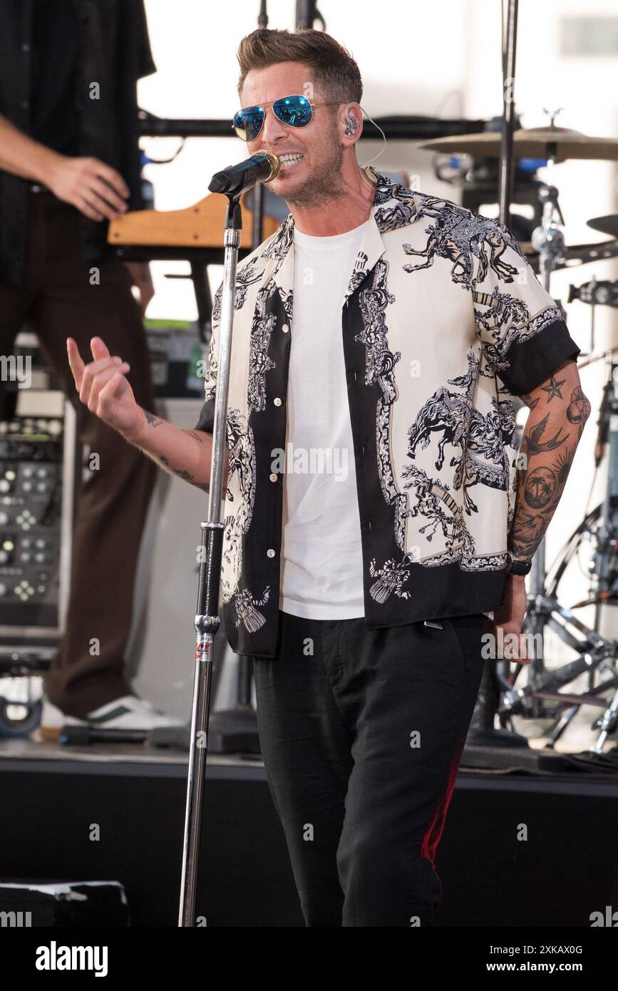 Ryan Tedder, OneRepublic on stage for NBC Today Show Concert Series with OneRepublic ...